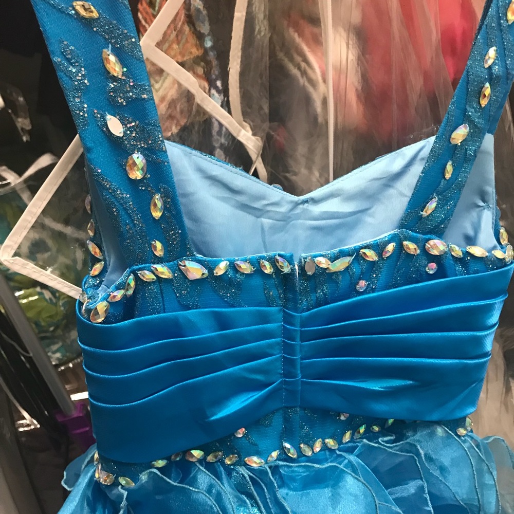 Blue Pageant Formal Gown, New Condition - Gem